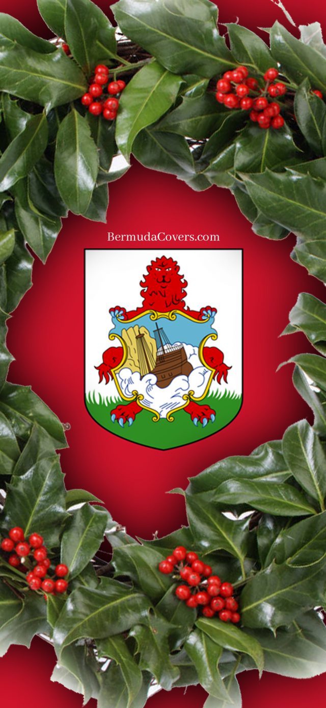 Bermuda Crest Christmas Wreath Facebook, Twitter & Phone Screen ...